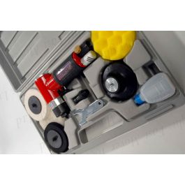 Air Operated Polisher In Case With Accessories 75mm | Fast Mover Tools