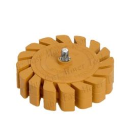 Eraser Wheel,100mm, Fluted Design 5/16Male Thread | Fast Mover Tools