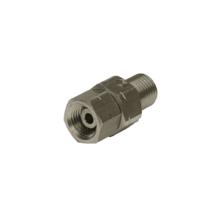 Swivel Connector, SS, 500Bar, M1/4 X F3/8(NPS) X 39mm | Fast Mover Tools